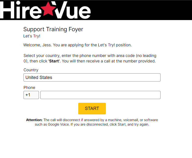 On-Demand Voice Interviews – HireVue Interviews